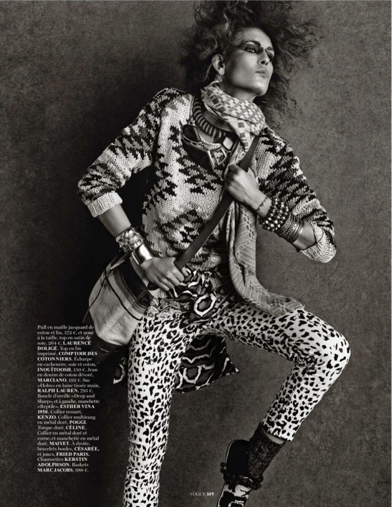 Sasha Luss. Vogue Russia. January 2014 – CHIC OBSESSION